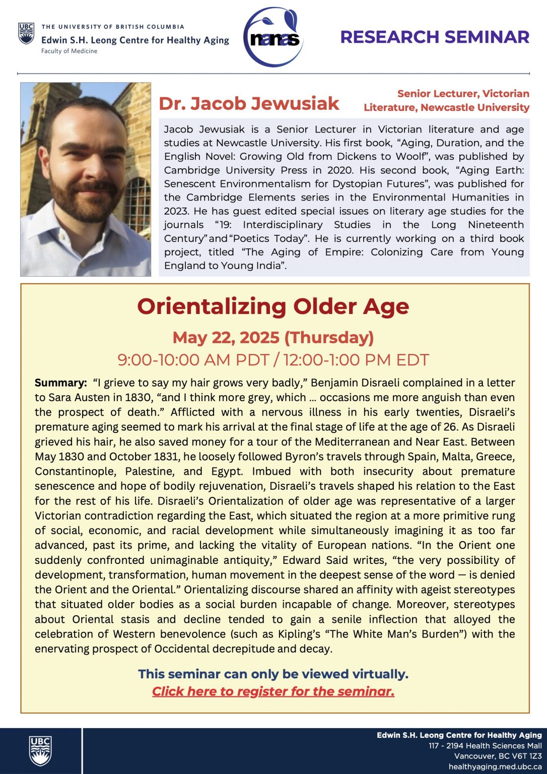 North American Network in Aging Studies (NANAS)